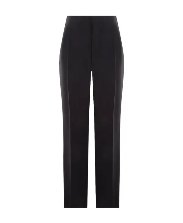 THE ROW Mid Rise Tailored Trousers - Black