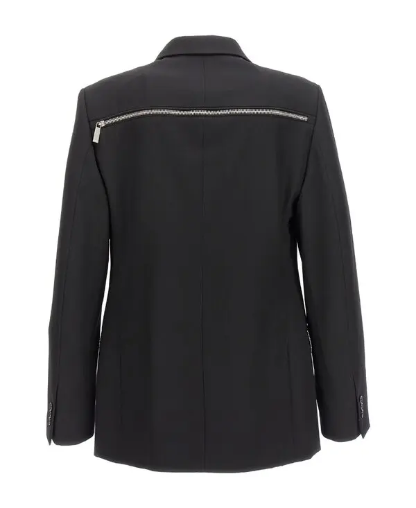 Off-White Double-breasted Long-sleeved Blazer