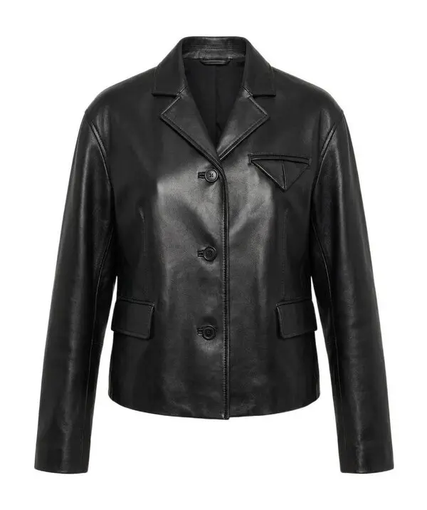 Bottega Veneta Leather Kimono Blouson