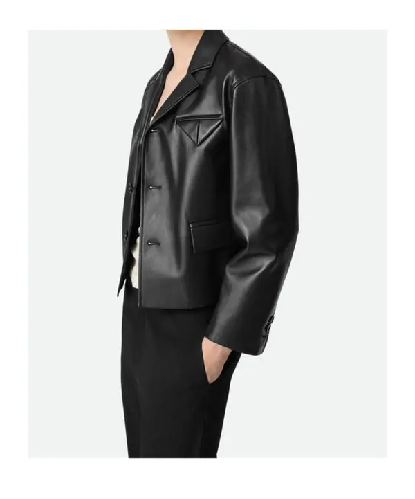 Bottega Veneta Leather Kimono Blouson