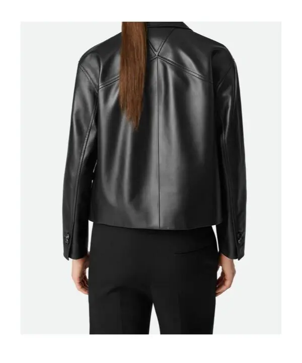 Bottega Veneta Leather Kimono Blouson