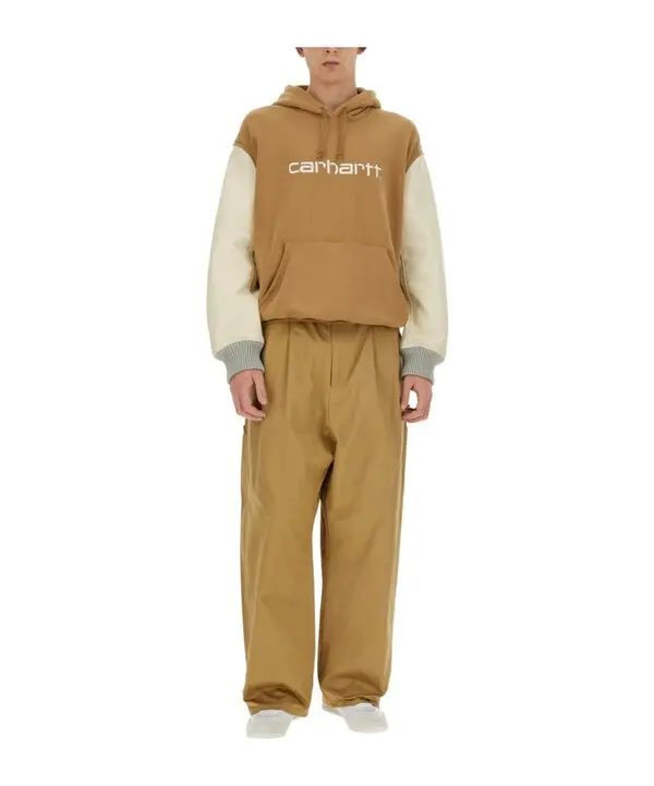 Junya Watanabe X Carhartt Long Sleeve Hoodie With Chest Pattern