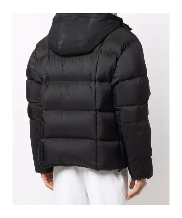 TEN C Hooded Padded Jacket - Black