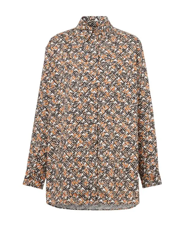 Burberry Monogram Print Long Sleeve Shirt - Multicolor