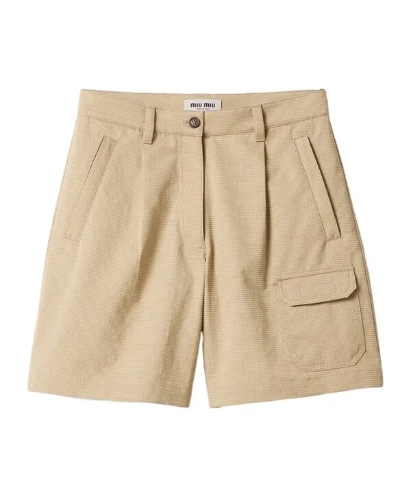 Miu Miu Ripstop Bermuda Shorts