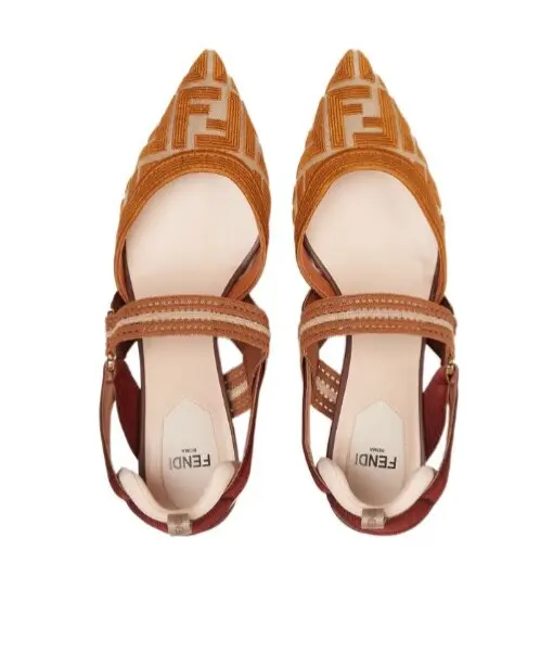 Fendi Colibrì Slingback Pointed-toe Pumps - Pink