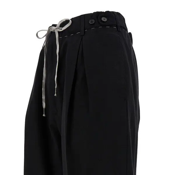 MAISON MARGIELA High-waist Straight-leg Drawstring Trousers