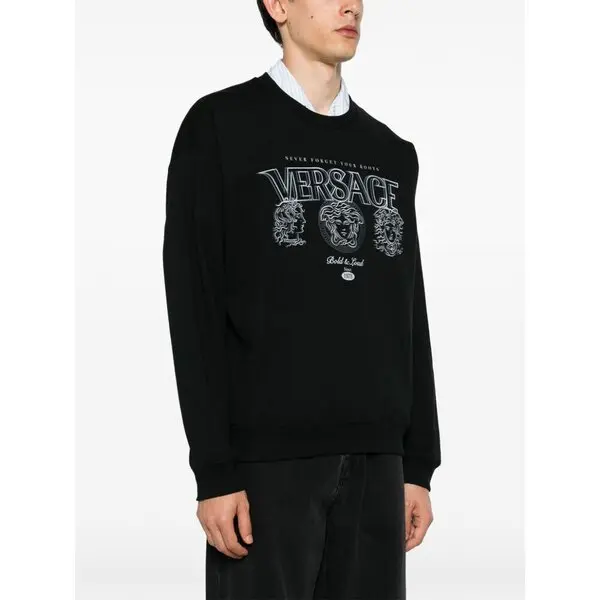 Versace Logo-print Cotton Sweatshirt