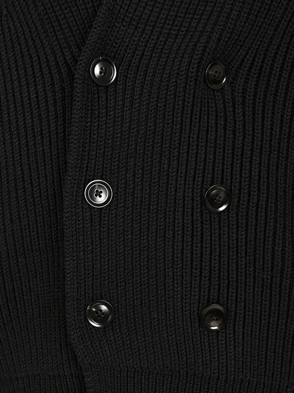 TOM FORD Shawl Collar Ribbed Knit Cardigan