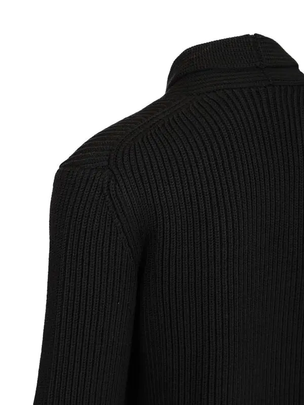 TOM FORD Shawl Collar Ribbed Knit Cardigan