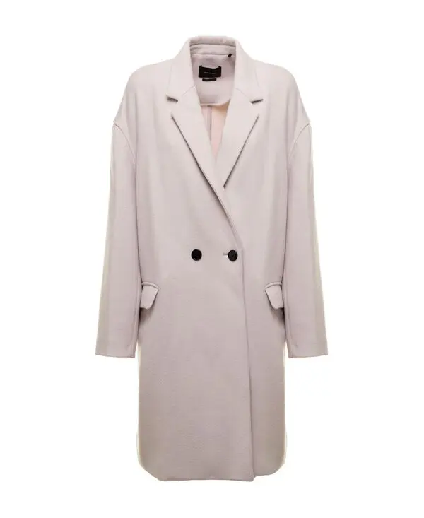 Isabel Marant Étoile Double-breasted Long-sleeved Coat - Nude
