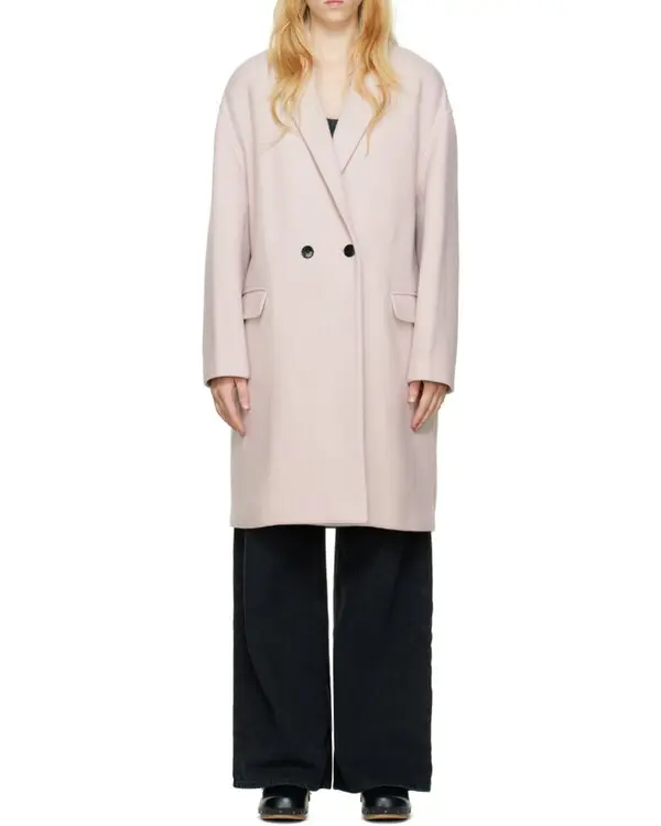Isabel Marant Étoile Double-breasted Long-sleeved Coat - Nude