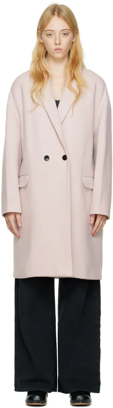 Isabel Marant Étoile Double-breasted Long-sleeved Coat - Nude