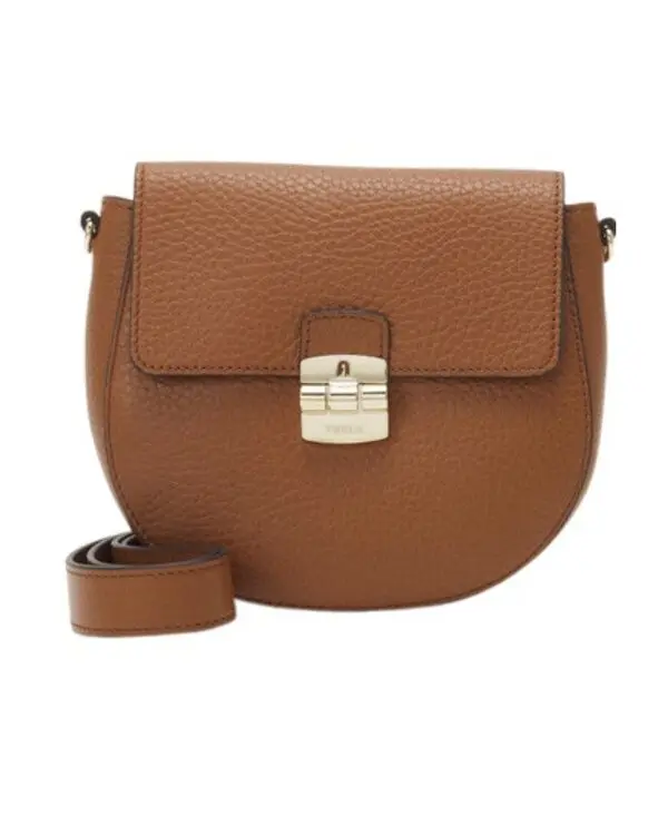 Furla Leather Satchel Bag - Brown