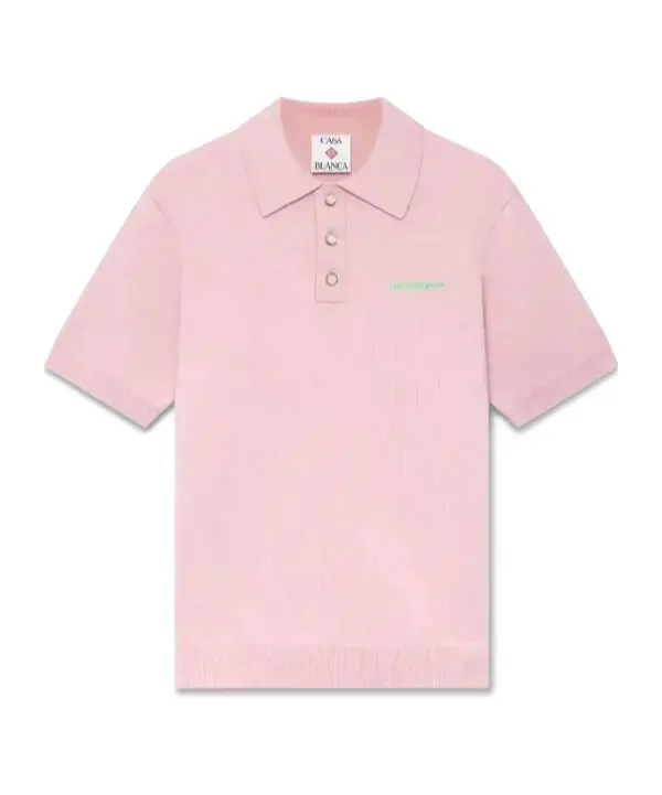 Casablanca Logo Detailed Short-sleeved Polo Shirt