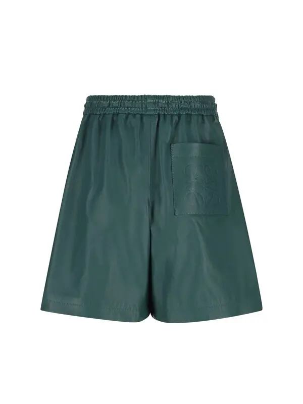 Loewe Elasticated Waist Drawstring Shorts With Anagram Embossing