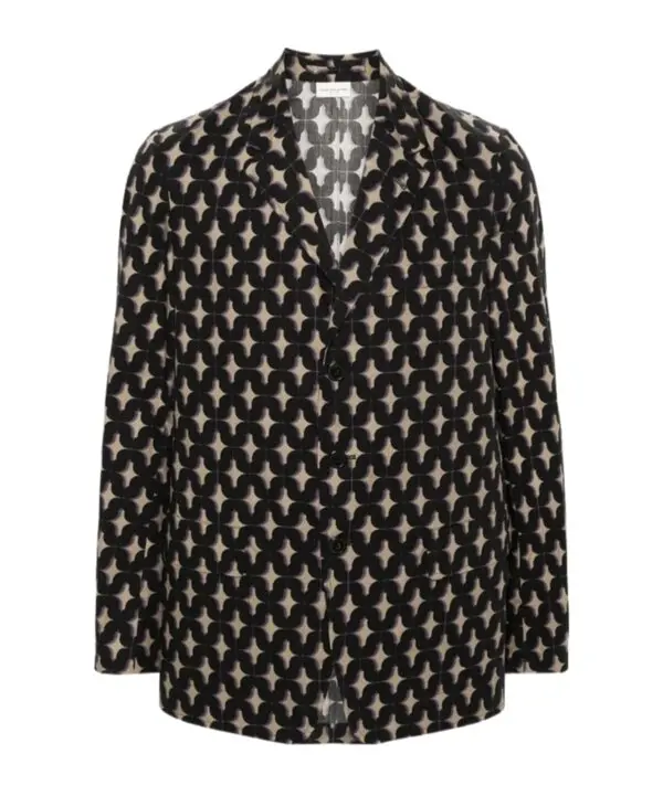 Dries Van Noten Long-sleeved Blazer - Black