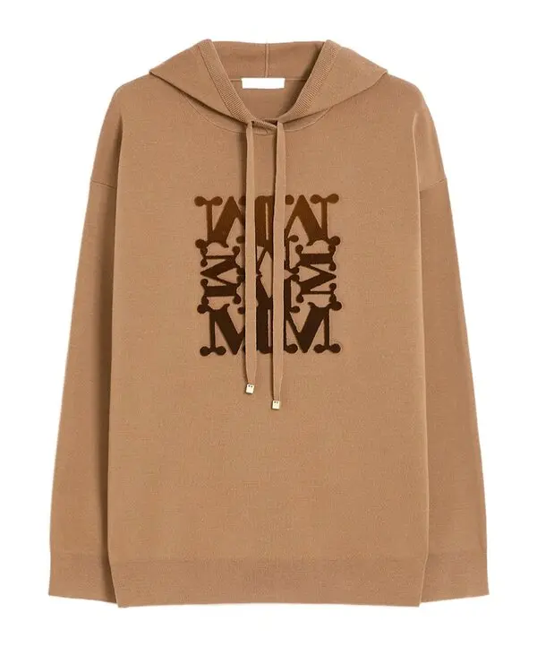 Max Mara Taddeo Drawstring Knitted Hoodie - No
