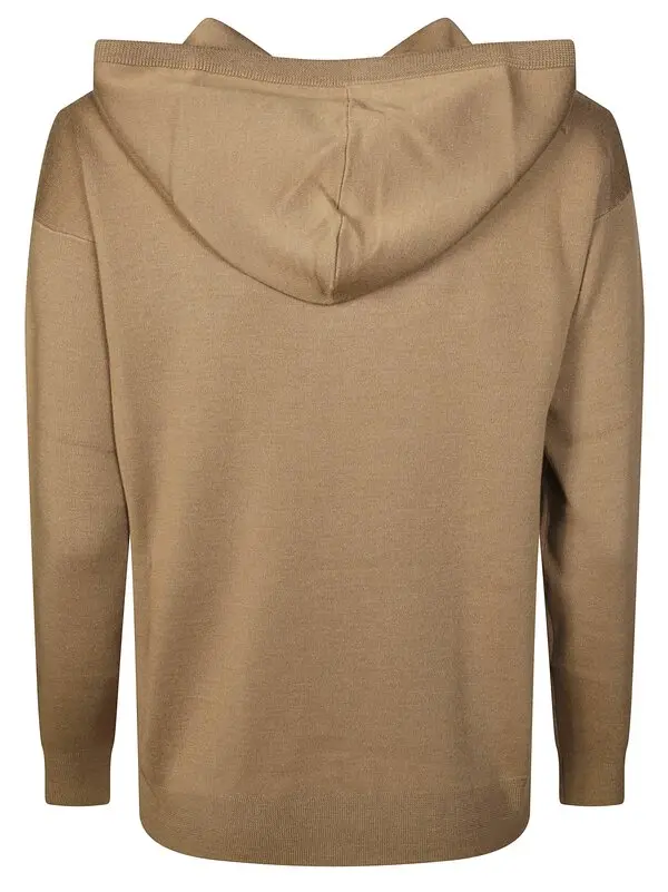 Max Mara Taddeo Drawstring Knitted Hoodie - No