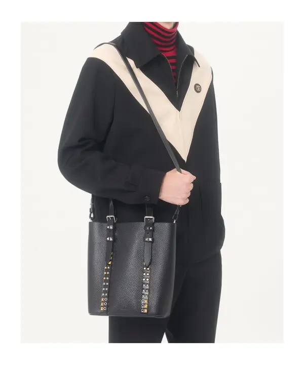 Valentino Garavani Rockstud Small Shoulder Bag - Black