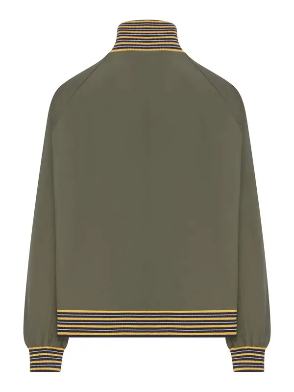 Prada Tricolor Trimmed Zip-up Jacket