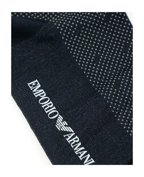 Emporio Armani Logo Detail Crew Socks