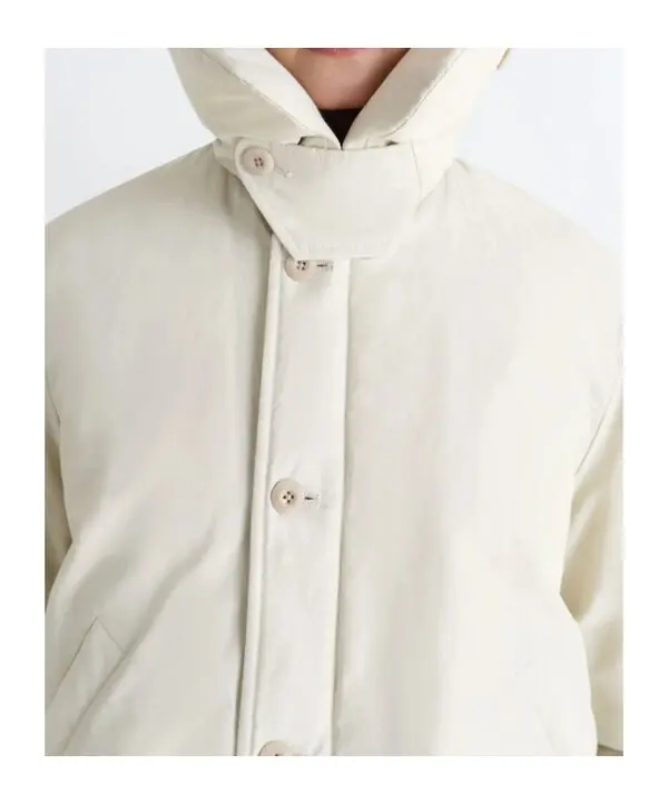 LEMAIRE Elasticated Cuff Quilted Puffer Jacket - Bone