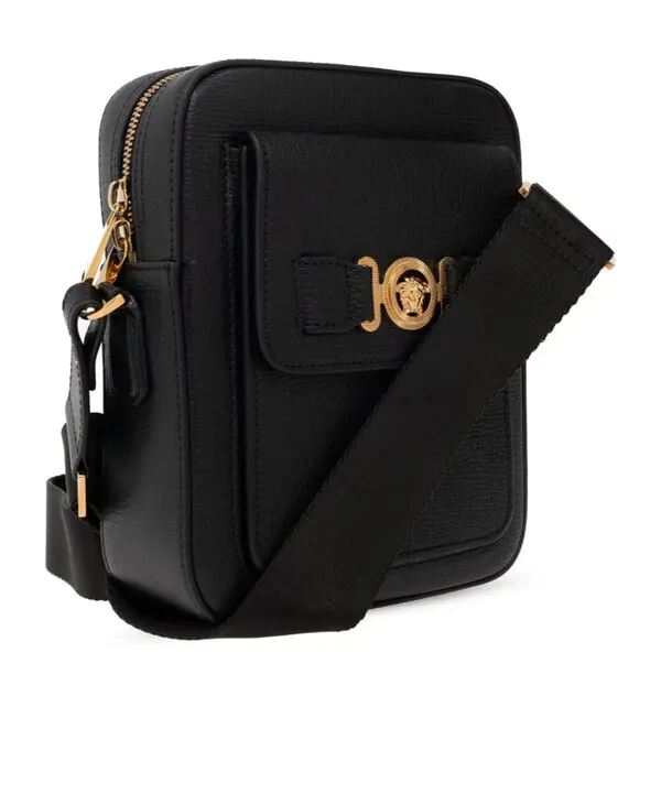 Versace Medusa Plaque Zipped Shoulder Bag