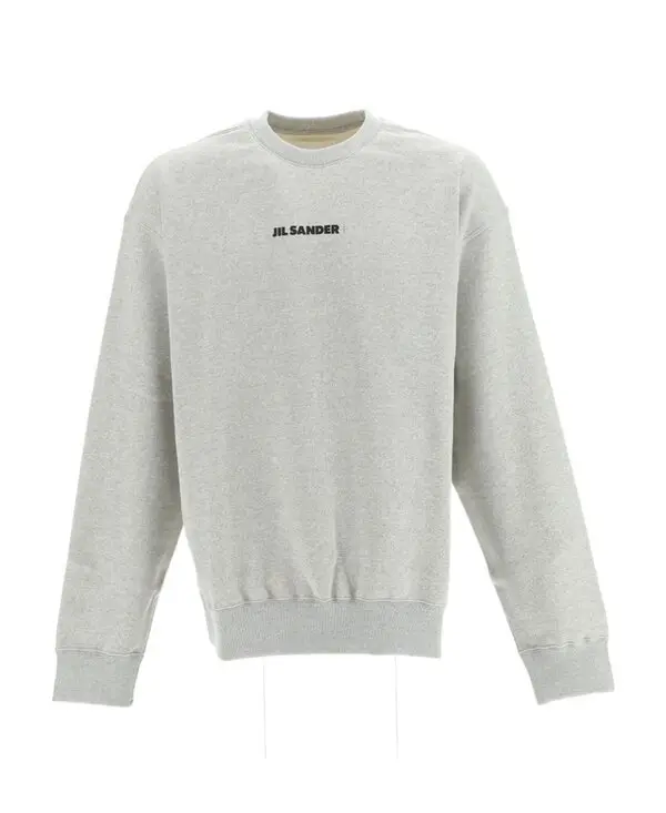 JIL SANDER Logo Crewneck Sweatshirt - Gray