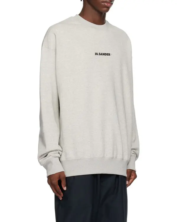 JIL SANDER Logo Crewneck Sweatshirt - Gray