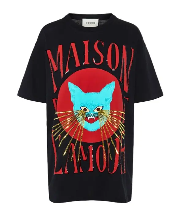 Gucci Short Sleeve T-shirt With Graphic Print - Black