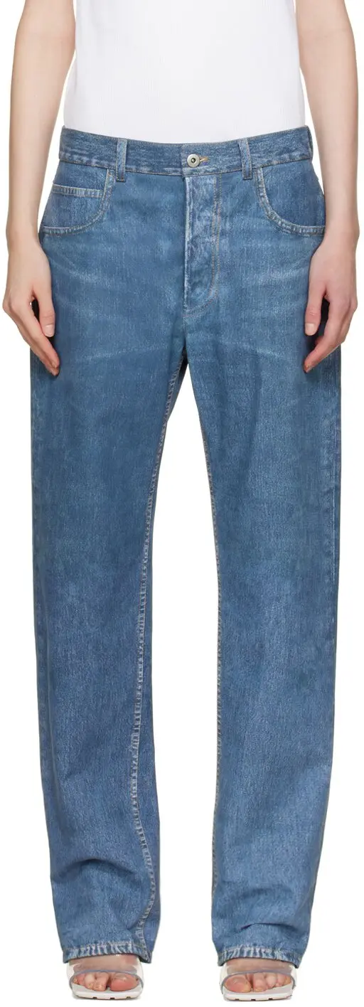 Bottega Veneta Straight-leg Leather Jeans