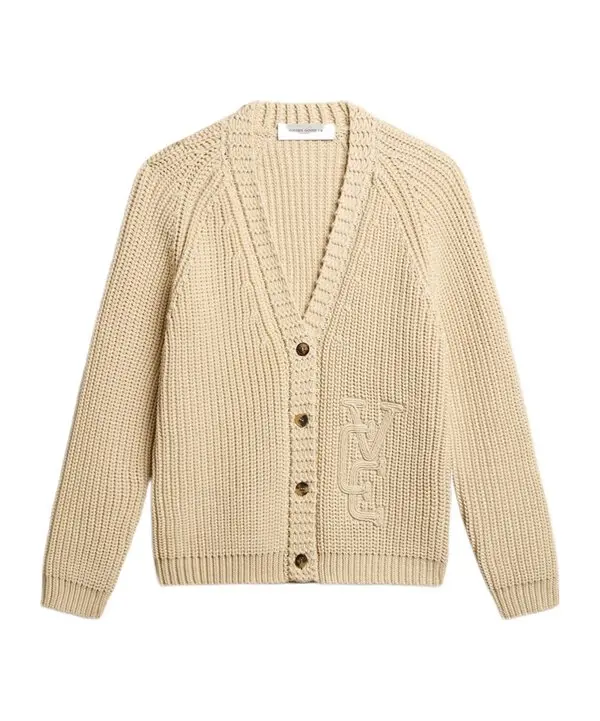 GOLDEN GOOSE Melody Chunky-knit Cardigan - Nude