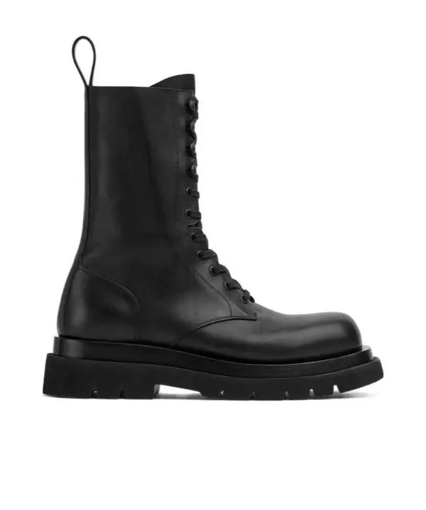 Bottega Veneta Lug Lace-up Boots - Black