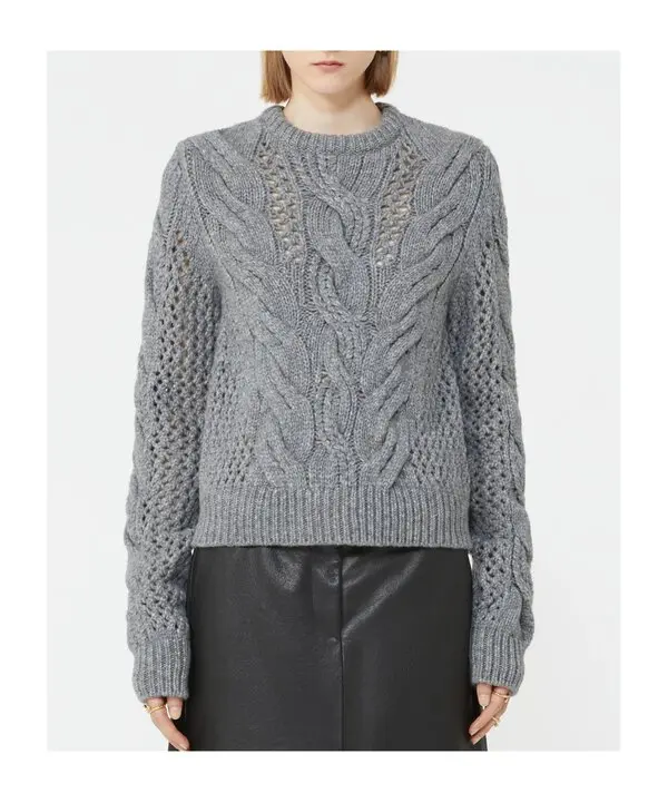 Sportmax Crewneck Long-sleeved Jumper - Gray