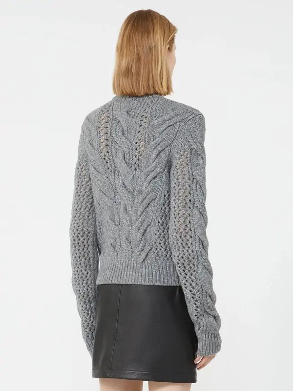 Sportmax Crewneck Long-sleeved Jumper - Gray