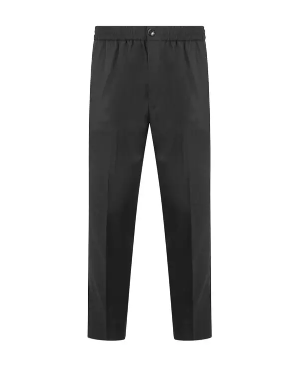 Ami Elastic Waist Straight-leg Short Pants
