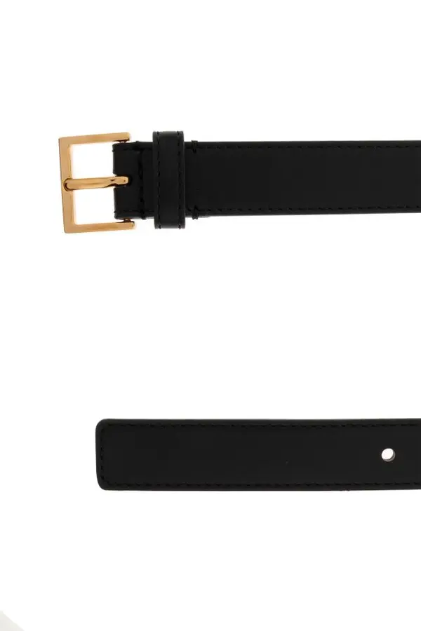 Versace Logo Lettering Buckle Belt