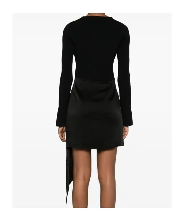 Simkhai Draped Mini Dress With Embroidered Design