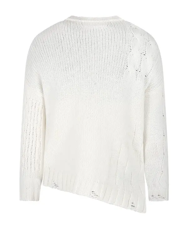 MAISON MARGIELA Distressed Logo Knit Sweater