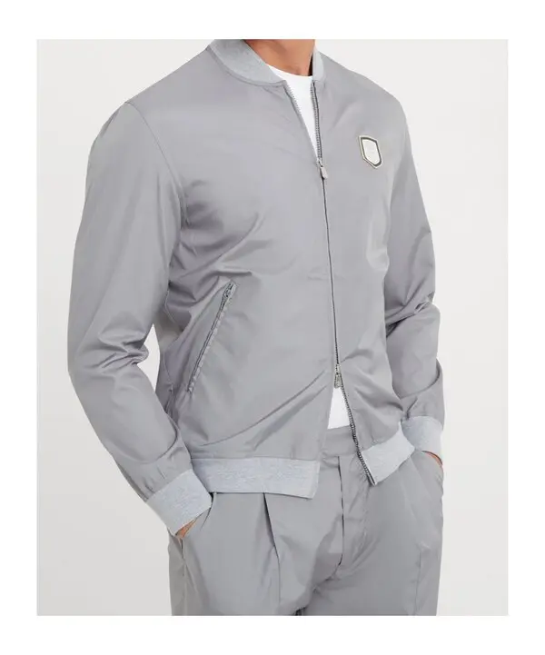 Brunello Cucinelli Bomber Jacket With Badge Detail