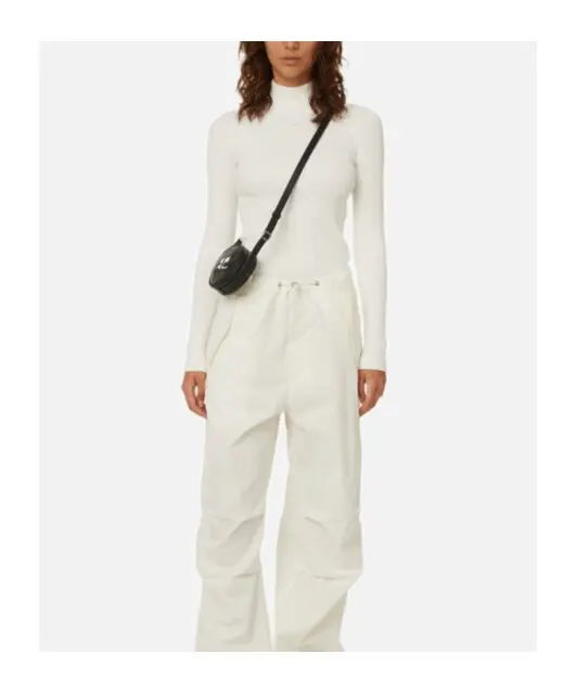COURREGES Courrèges Logo Patch Zip-up Mini Crossbody Bag