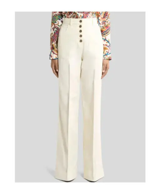 Etro Wide Leg Jeans - White