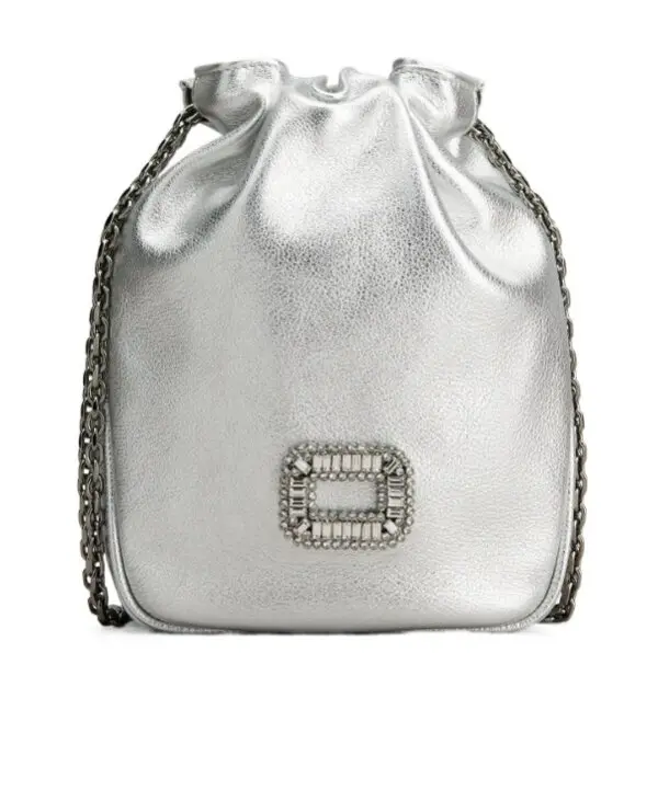 ROGER VIVIER Pilgrim Nano Bag - Silver