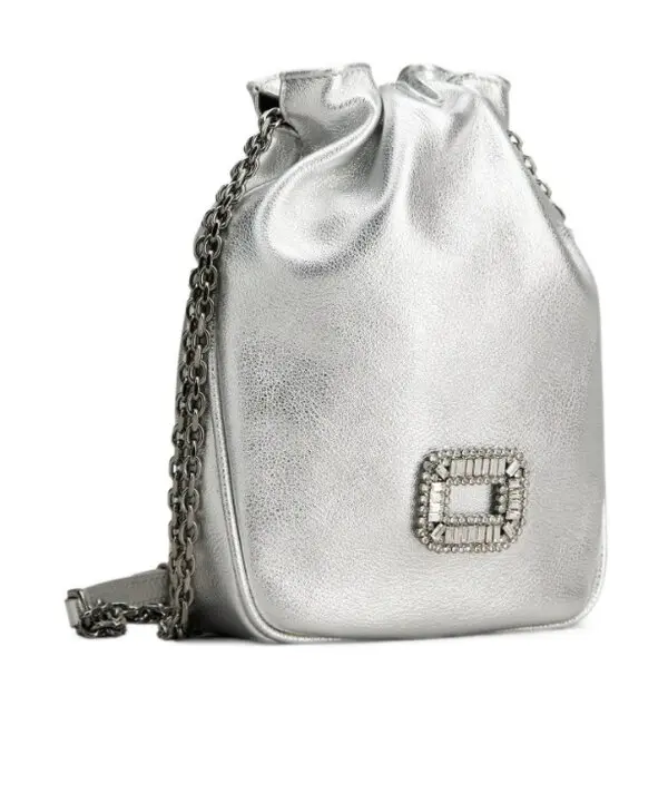 ROGER VIVIER Pilgrim Nano Bag - Silver