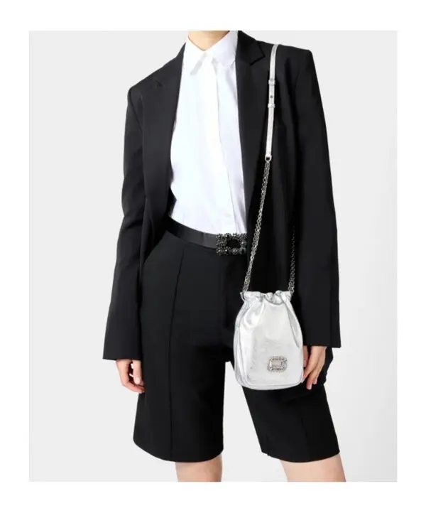 ROGER VIVIER Pilgrim Nano Bag - Silver