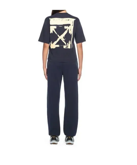 Off-White Ink Logo Print Track Pants - Black