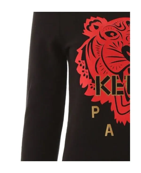 Kenzo Tiger Head Crewneck Sweatshirt - Black