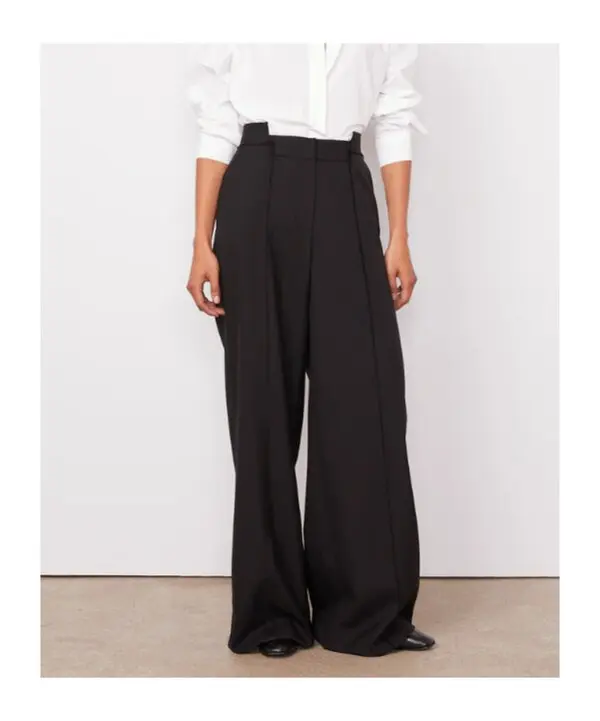 Officine Générale Azora Paneled Trousers - Black