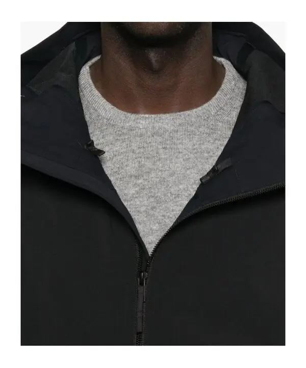 Veilance Hooded Zip-up Jacket - Black